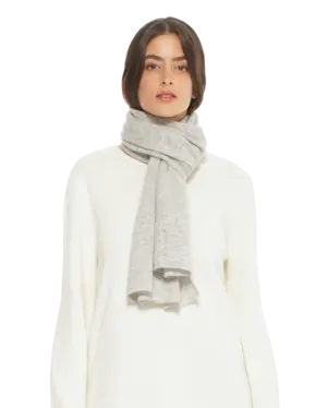 MONTICELLI CASHMERE Pure Cashmere Cloud-soft Scarf - Light Grey