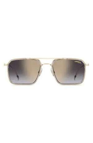 Carrera Eyewear 55mm Navigator Sunglasses - Grey/grey Gold