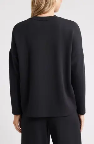Caslon Relaxed Fit Sweatshirt - Black