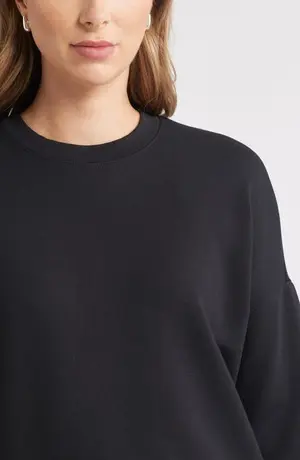 Caslon Relaxed Fit Sweatshirt - Black