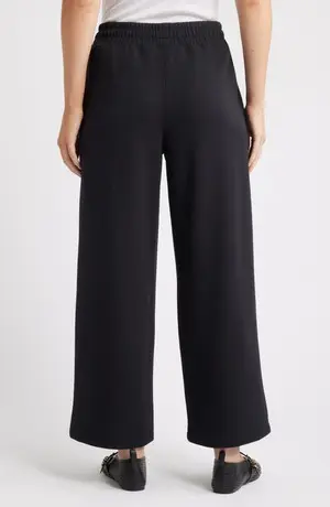 Caslon Patch Pocket Pull-on Ankle Pants - Black