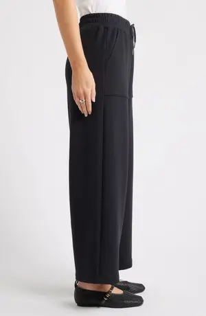 Caslon Patch Pocket Pull-on Ankle Pants - Black