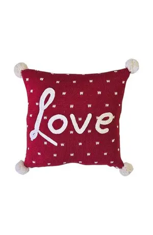 MELANGE COLLECTION 10" Love Pillow - Red