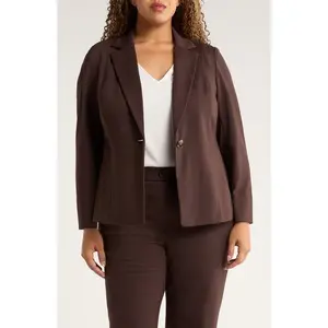 Kasper Notched Lapel Outerwear For Women