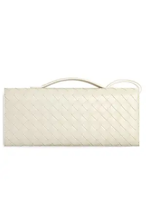 Bottega Veneta Long Andiamo Clutch - Sea Salt/mushroom-mb