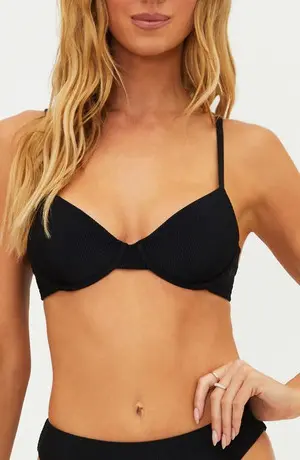 Beach Riot Camilla Underwire Bikini Top - Black