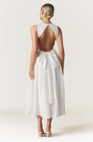 SIX STORIES Penelope Bow Back Midi Dress