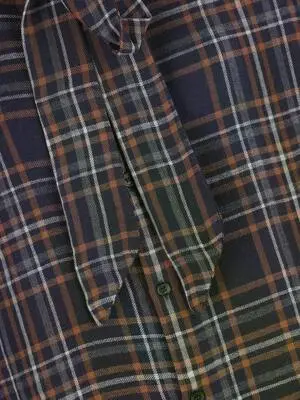 Saint Laurent Tie-fastening Checked Shirt