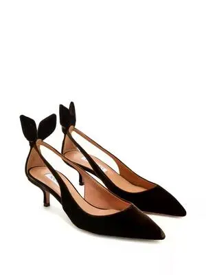 AQUAZZURA 50mm Bow-detail Pumps - Brown
