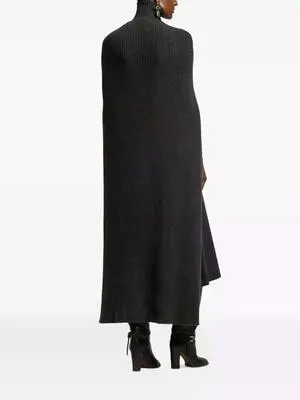 Ralph Lauren Ribbed Knit Turtleneck Cape Coat