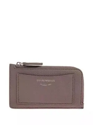 Emporio Armani Myea Zip-around Card Holder - Neutrals