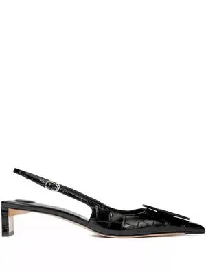 Jacquemus 40mm Duelo Crocodile-effect Pumps