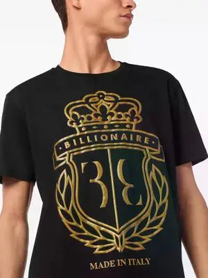 BILLIONAIRE Crest Round-neck T-shirt - Black