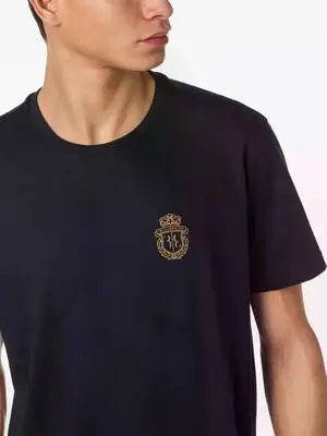 BILLIONAIRE Crest Round-neck T-shirt - Blue