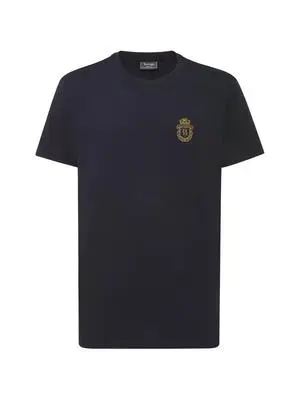 BILLIONAIRE Crest Round-neck T-shirt - Blue