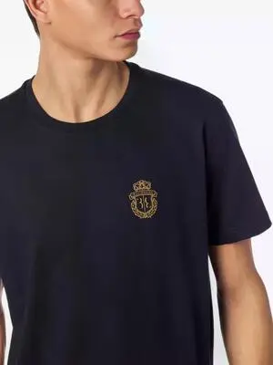 BILLIONAIRE Crest Round-neck T-shirt - Blue