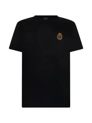 BILLIONAIRE Crest Round-neck T-shirt - Black