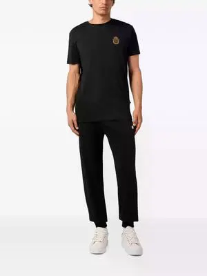 BILLIONAIRE Crest Round-neck T-shirt - Black