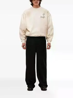 ROUGH. Floral-print Crew-neck Sweatshirt