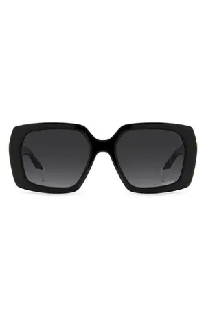 Missoni 55mm Gradient Rectangular Sunglasses - Black/dark Grey Sf
