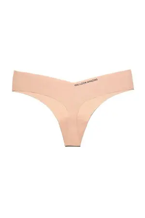 Alice + Olivia A+o X Commando Classic Thong - Beige