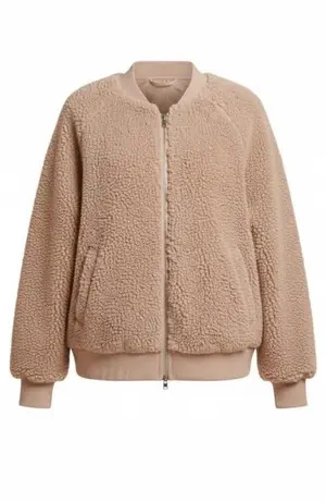 NOM MATERNITY Cozy Maternity Bomber Jacket