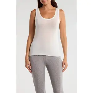 Nordstrom Delicate Layering Tank Top - Ivory Cloud