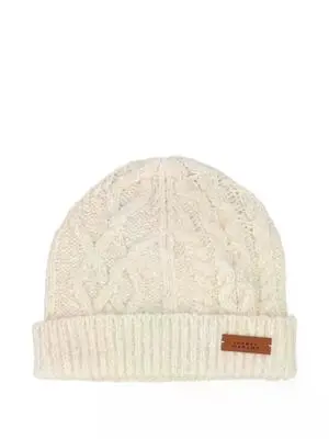 Isabel Marant Cable-knit Beanie - Neutrals