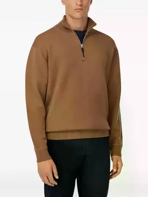 Boggi Milano Half-zip Long Sleeve Sweater