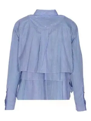Sacai Striped Ruffled Shirt