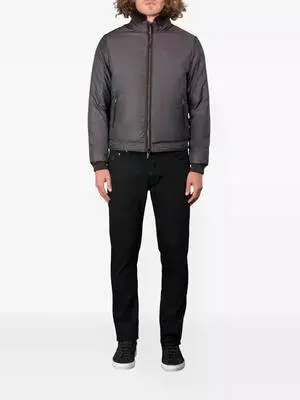 MOORER Zip-front Bomber Jacket