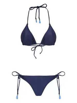 LYGIA & NANNY Maya Tassel-tie Bikini - Blue