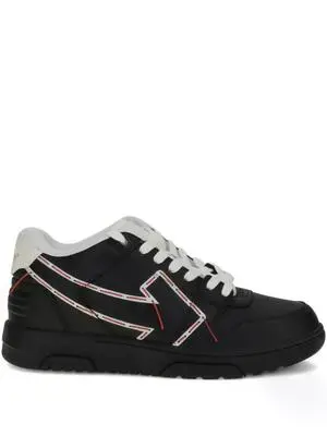 Off-White Arrow-detail Leather Sneakers
