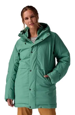 BACKCOUNTRY Allied Down Apres Parka - Gearhead Green