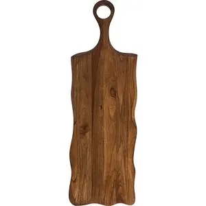 JULISKA Puro Long Teak Serving Board - Brown