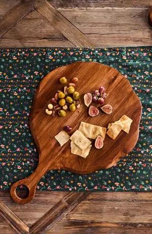 JULISKA Puro Round Teak Serving Board