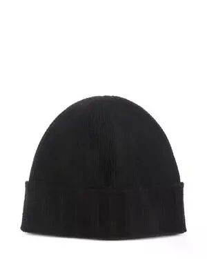 PAOLO FIORILLO CAPRI Ribbed Beanie - Black
