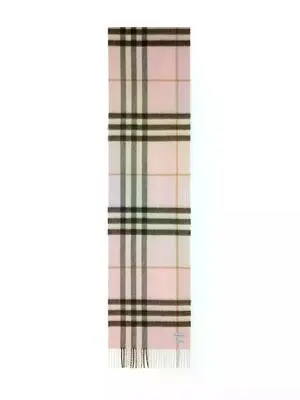 Burberry Check-pattern Fringed Scarf