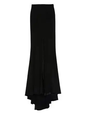 Black Asymmetrical High Low Skirts