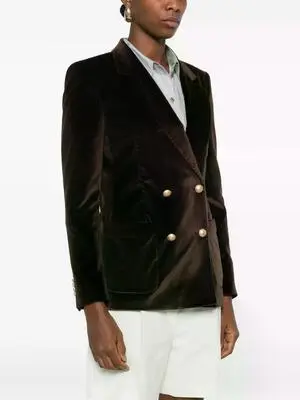 Tagliatore Double-breasted Velvet Blazer