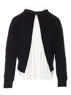 Sacai Button-front Knitted Cardigan