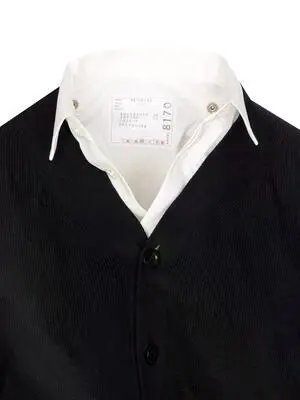 Sacai Button-front Knitted Cardigan
