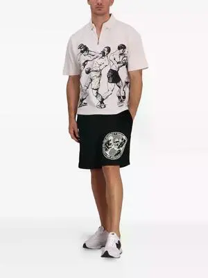 Hugo Boxing-print Polo Shirt