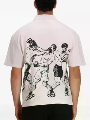 Hugo Boxing-print Polo Shirt