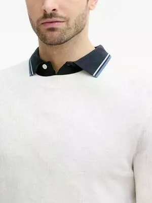 Armani Exchange Textured Crew-neck Sweater