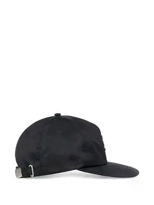 ROUGH. Baseball Cap With Patch Emblem - Black