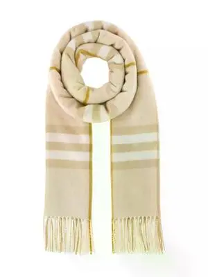 Burberry Checked Cashmere Scarf - Neutrals