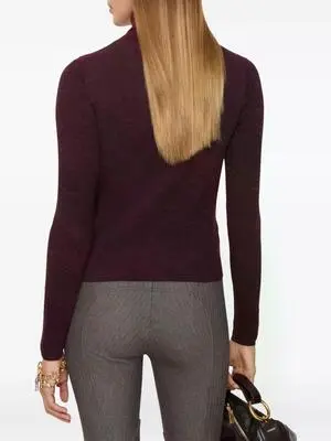 Burberry Equestrian Knight Roll-neck Sweater - Red