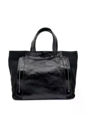 VISONA` Patent Leather Tote Bag