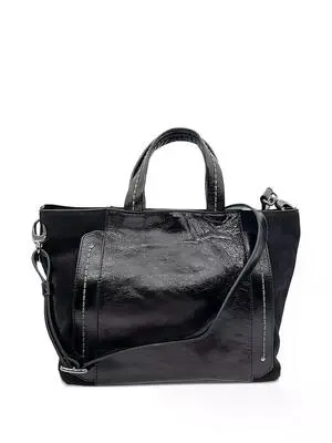 VISONA` Patent Leather Tote Bag
